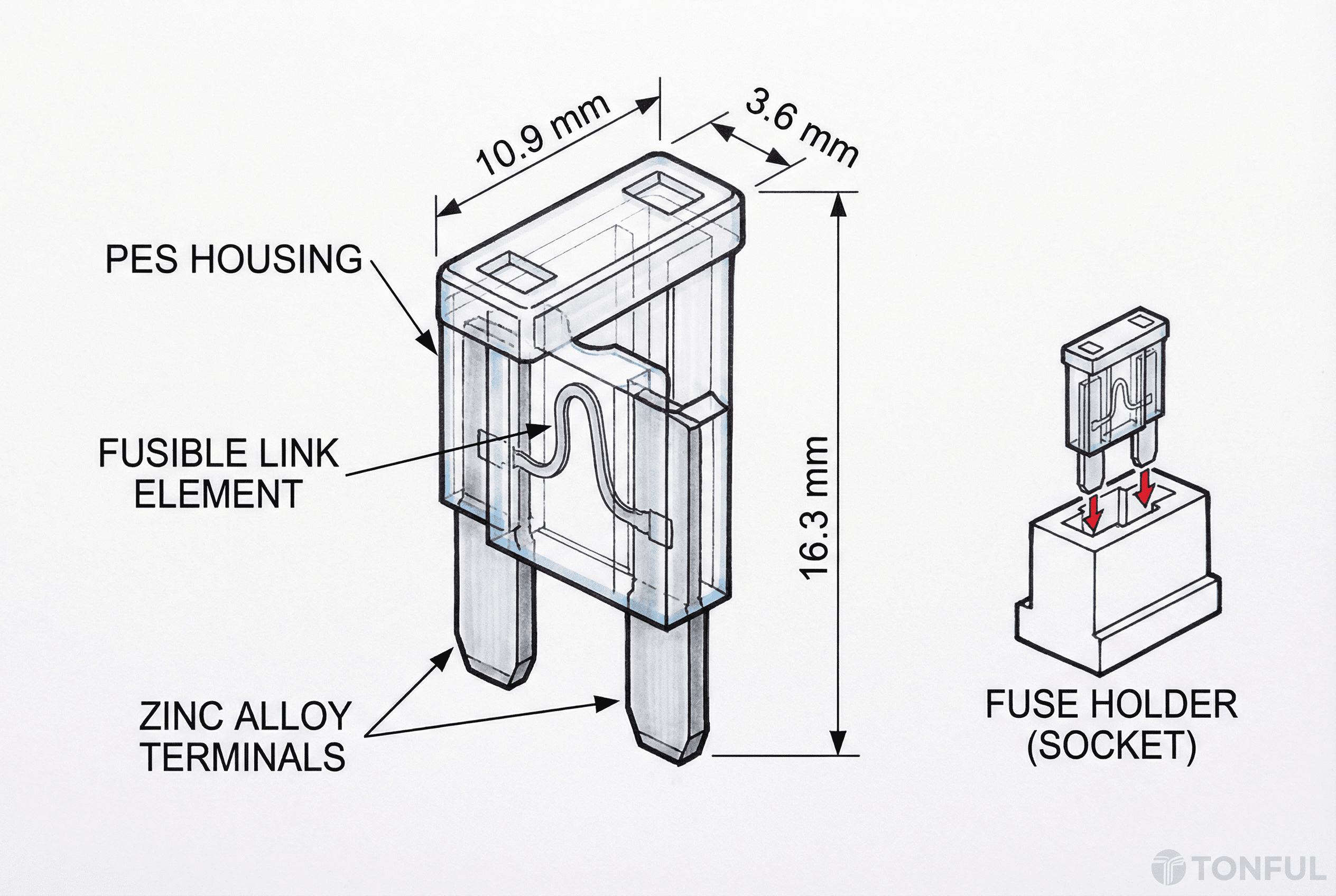 The Complete Guide to Automotive Mini Blade Fuses (ATM/APM) | Tonful ...